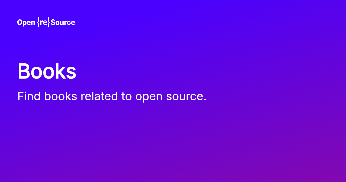 Books | Open {re}Source